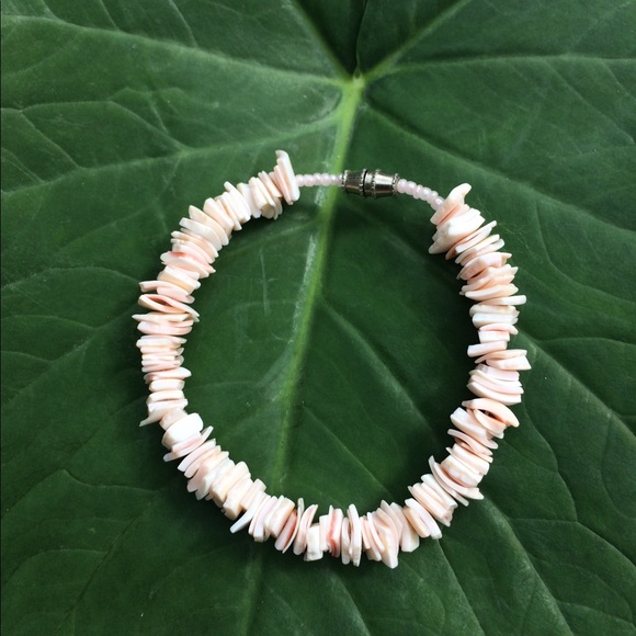 Jewelry | Light Pink Shell Bracelet | Poshmark