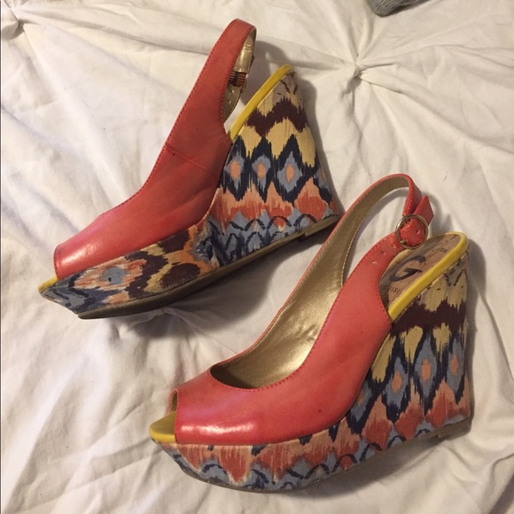 G by Guess | Shoes | Wedges Multi Colored Guess | Poshmark