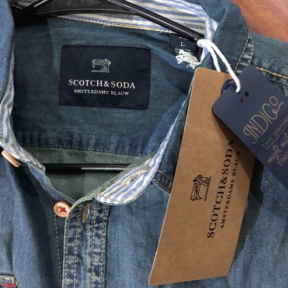 Scotch & Soda | Shirts | Scotch Soda Mens Denim Shirt Large | Poshmark