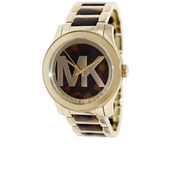 Michael Kors | Accessories | Womens Michael Kors Tortoise Shell Watch ...