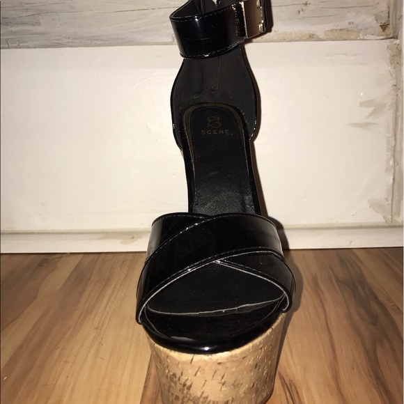 Shoes | Womens Black 6 Inch Platform Wedge | Poshmark