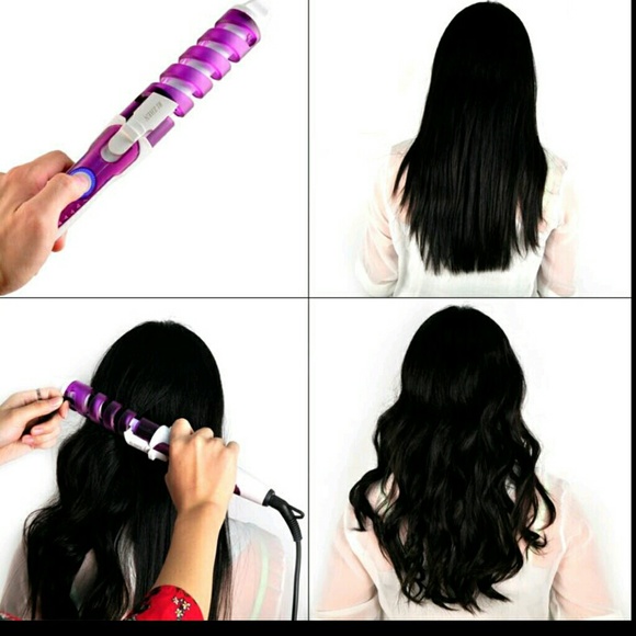 Accessories | New Look With Magic Curl Iron Curly Hair Look | Poshmark