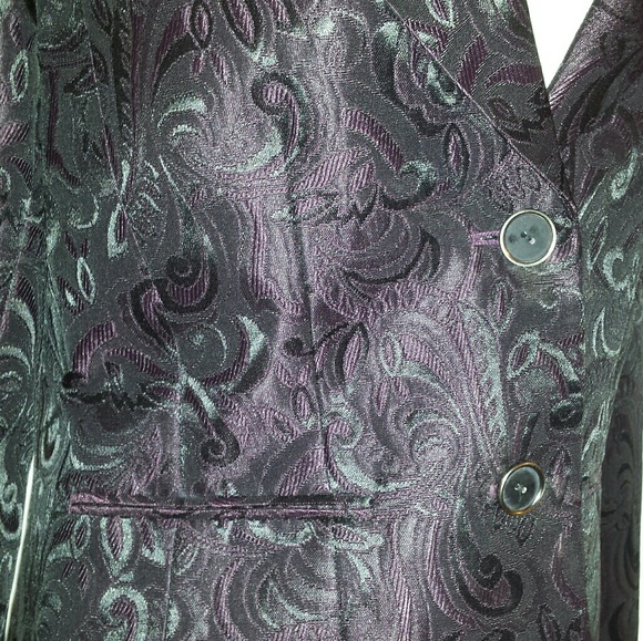 Rafaella | Jackets & Coats | Rafael Satin Brocade Blazer Size 8 | Poshmark
