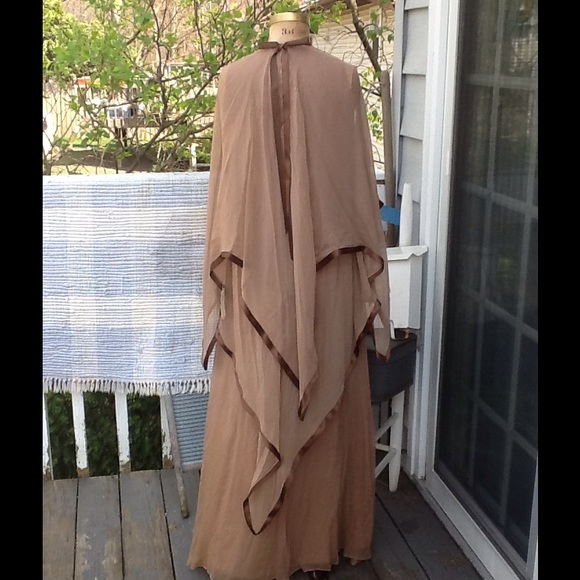 Jeri Modes New York | Dresses | Vtg Ethereal Goddess Layered Sheer Maxi ...