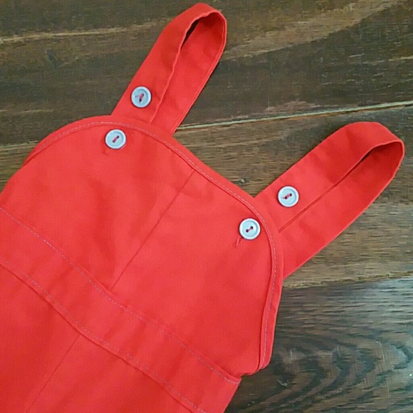 Vintage | Bottoms | Vintage Red Overalls | Poshmark