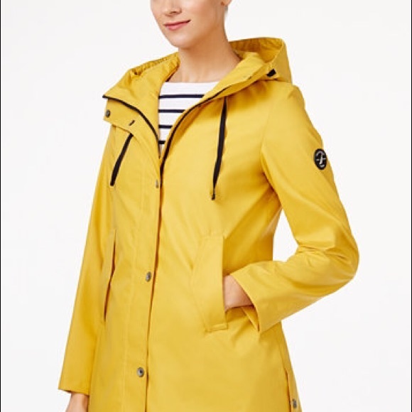 Nautica | Jackets & Coats | Nautical Hooded Aline Long Sleeve Rain ...