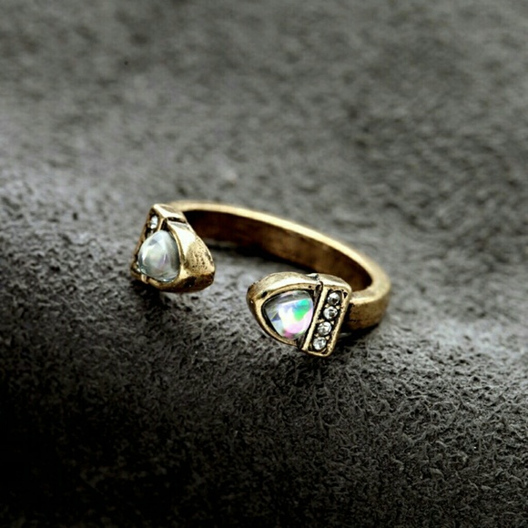 Jewelry | New Arrival Boho Rustic Crystal Stone Open Ring | Poshmark