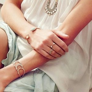 Jewelry | New Arrival Boho Rustic Crystal Stone Open Ring | Poshmark