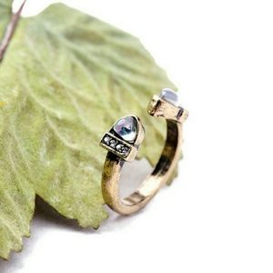 Jewelry | New Arrival Boho Rustic Crystal Stone Open Ring | Poshmark