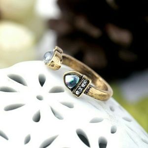 Jewelry | New Arrival Boho Rustic Crystal Stone Open Ring | Poshmark