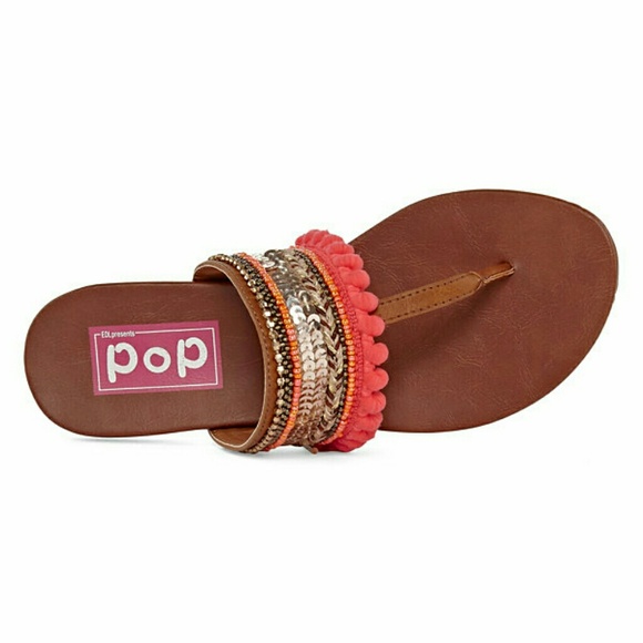 pop | Shoes | Pop Kazbah Womens Flat Sandals | Poshmark