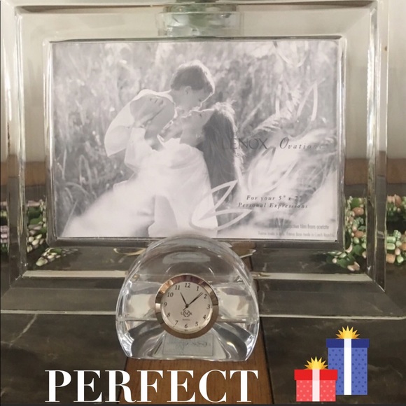 Lenox | Other | Nwt Lenox Crystal Frameclock | Poshmark