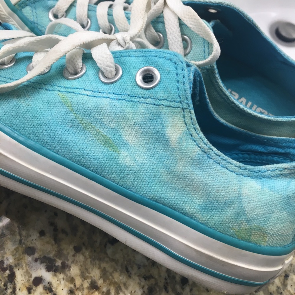 Converse Shoes Light Teal/Blue Tye Die - Gem