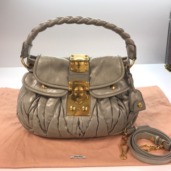 Miu Miu | Bags | Miu Miu Leather Coffer Bag | Poshmark