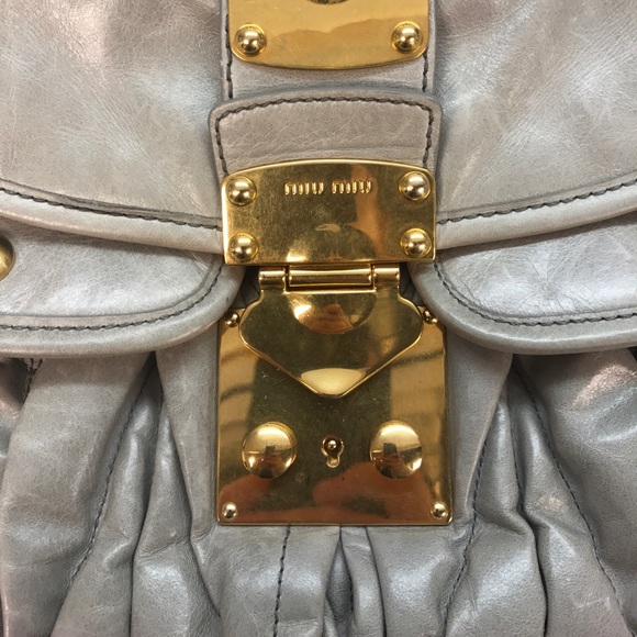 Miu Miu | Bags | Miu Miu Leather Coffer Bag | Poshmark