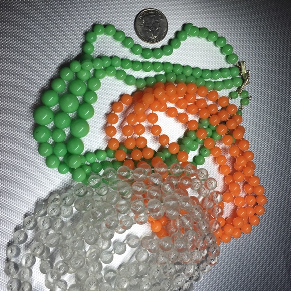 Vintage | Jewelry | Vintage Plastic Beaded Necklace Lot | Poshmark