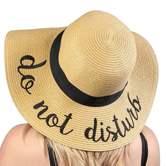 Accessories | Do Not Disturb Sun Hat Beach Hat Brand New | Poshmark