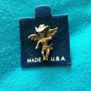 Vintage pink & gold Guardian Angel lapel pin OS from Cara's closet on ...