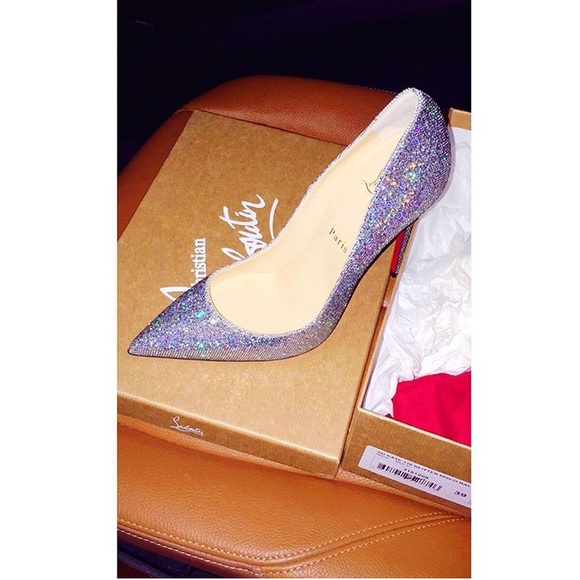 Christian Louboutin | Shoes | Christian Louboutin Glitter So Kate Heels ...