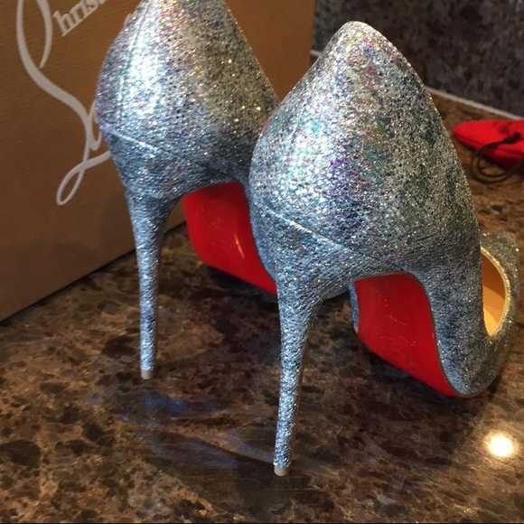 Christian Louboutin | Shoes | Christian Louboutin Glitter So Kate Heels ...
