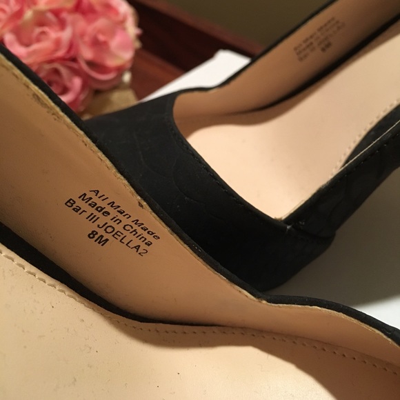 Bar III | Shoes | Brand New Bar Iii Black Heels | Poshmark