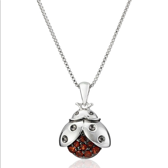 Amazon | Jewelry | New Sterling Silver Garnet Ladybug | Poshmark