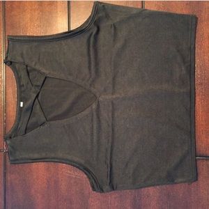 Tops | Black Sexy Cross Strap Front Crop Top Xs | Poshmark