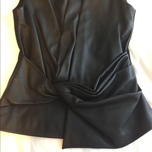 Barbara Bui | Tops | Barbara Bui Leather Top | Poshmark