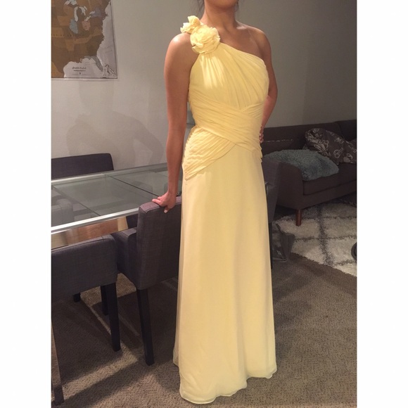 David's Bridal | Dresses | Yellow Davids Bridal Bridesmaid Or Prom ...