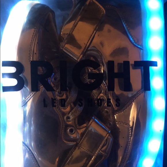 bright led shoes | Shoes | Led Light Up Shoes Gold Kids Adult | Poshmark