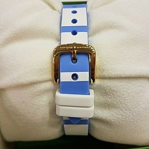kate spade | Accessories | Kate Spade Blue White Stripe Rumsey Watch ...