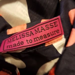 Melissa Masse | Dresses | Melissa Masse Made To Measure Navy N Coral ...