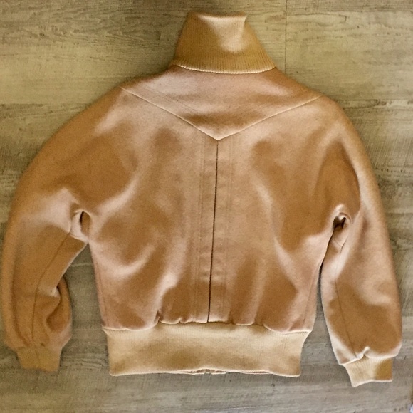 Jupiter | Jackets & Coats | Vintage Camel Wool Bomber Jacket By Jupiter ...