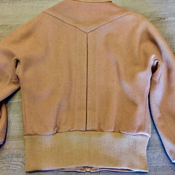 Jupiter | Jackets & Coats | Vintage Camel Wool Bomber Jacket By Jupiter ...