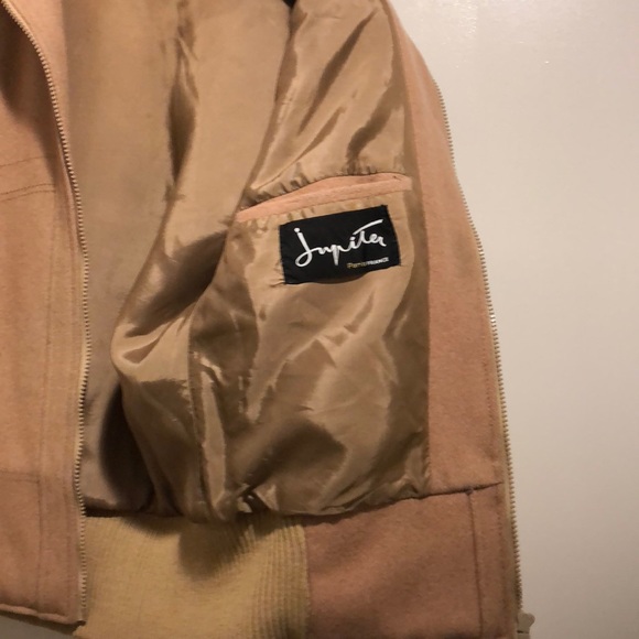 Jupiter | Jackets & Coats | Vintage Camel Wool Bomber Jacket By Jupiter ...