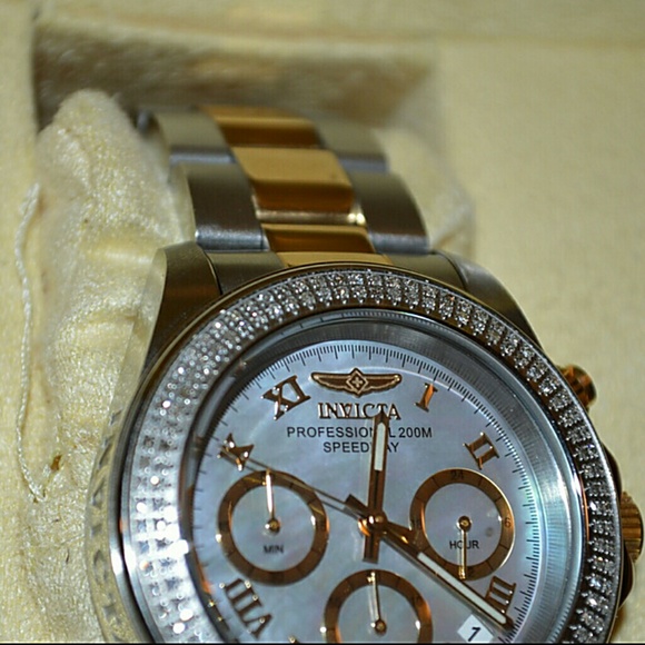 Invicta | Accessories | Nwt Invicta Diamond Two Tone Watch | Poshmark
