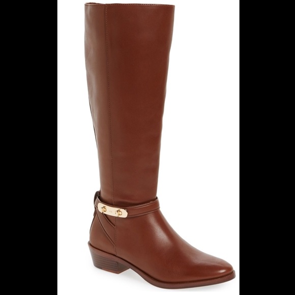Coach | Shoes | Coach Caroline Riding Tall Calf Leather Boot | Poshmark