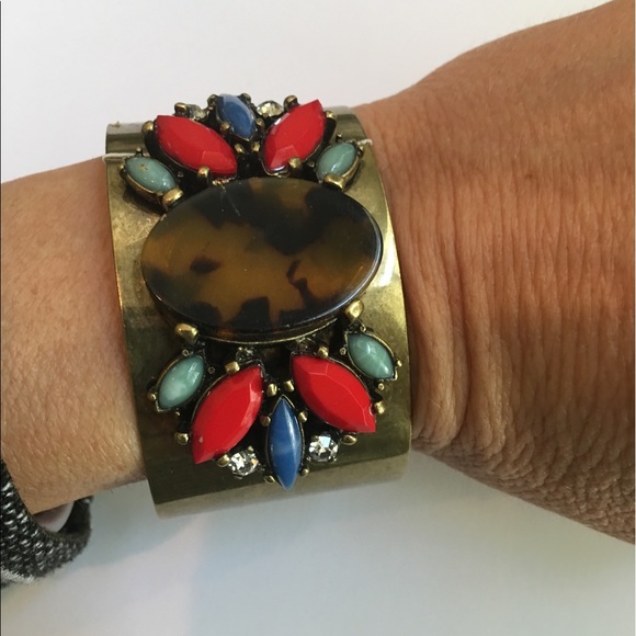 Capwell + Co. | Jewelry | Capwell Co Multi Jeweled Cuff Bracelet | Poshmark