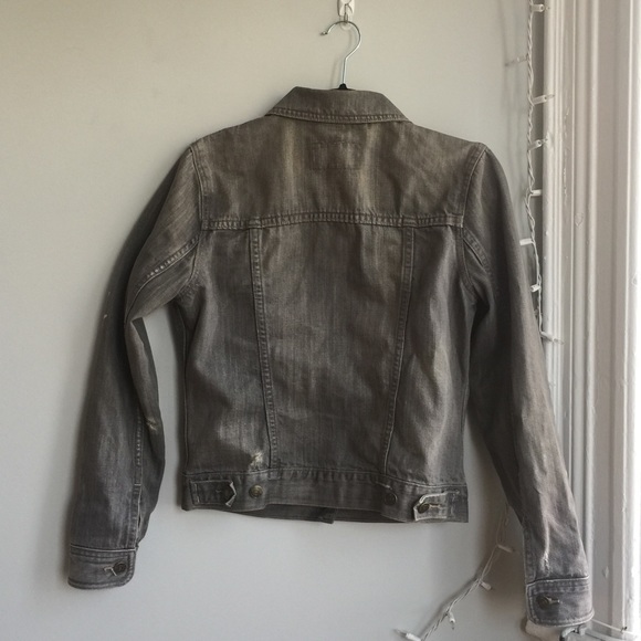 Old Navy | Jackets & Coats | Distressed Grey Denim Jacket From Old Navy ...