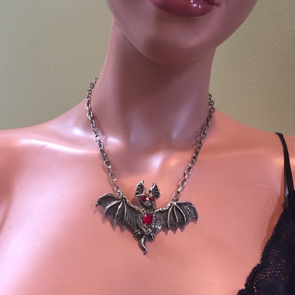 Hot Topic | Jewelry | Cutest Vampire Bat Necklace Choker Ever Gothic ...