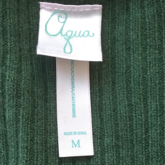 Aqua | Sweaters | Aqua Brand 0 Cashmere Sweater In Green | Poshmark