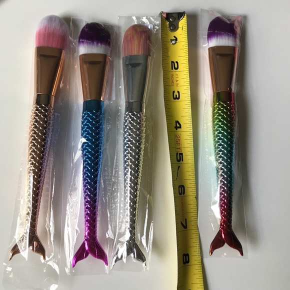 51Twenty | Makeup | New Kabuki Blue Pink Makeup Fish Mermaid Brush ...