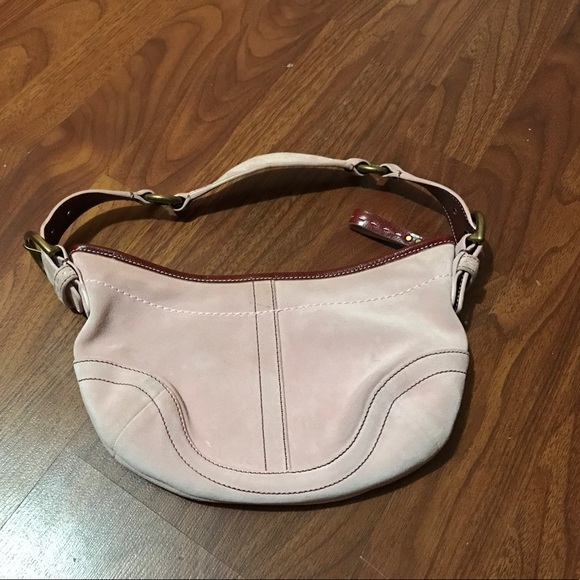 Coach | Bags | Coach Small Suede Leather Bag | Poshmark