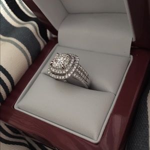 Jewelry | 325 Ct Genuine Diamond Ring Platinum | Poshmark