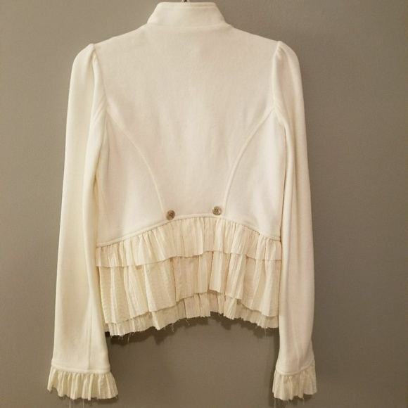 Free People | Jackets & Coats | Free People Ruffled Military Jacket ...