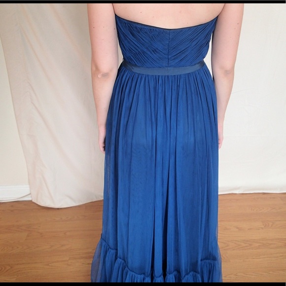 Va Et Vien | Dresses | Va Et Vien Navy Tule Full Length Gown | Poshmark
