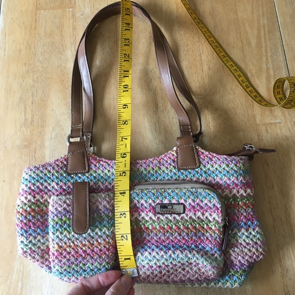Minicci | Bags | Minicci Handbag Purse Multi Color Woven Rainbow | Poshmark