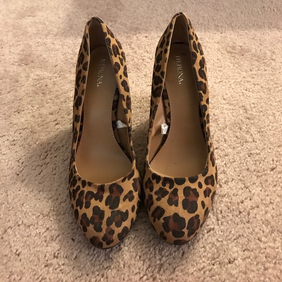 Merona | Shoes | Target Leopard Print Heels | Poshmark