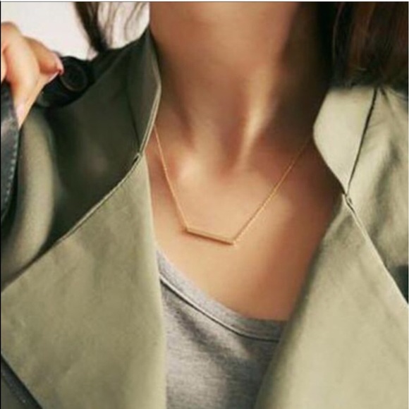Jewelry | Dainty Horizontal Bar Gold Necklace | Poshmark