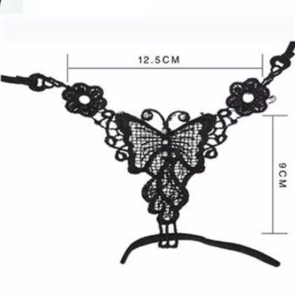 Jewelry | Nwt Black Butterfly Bra Strap | Poshmark